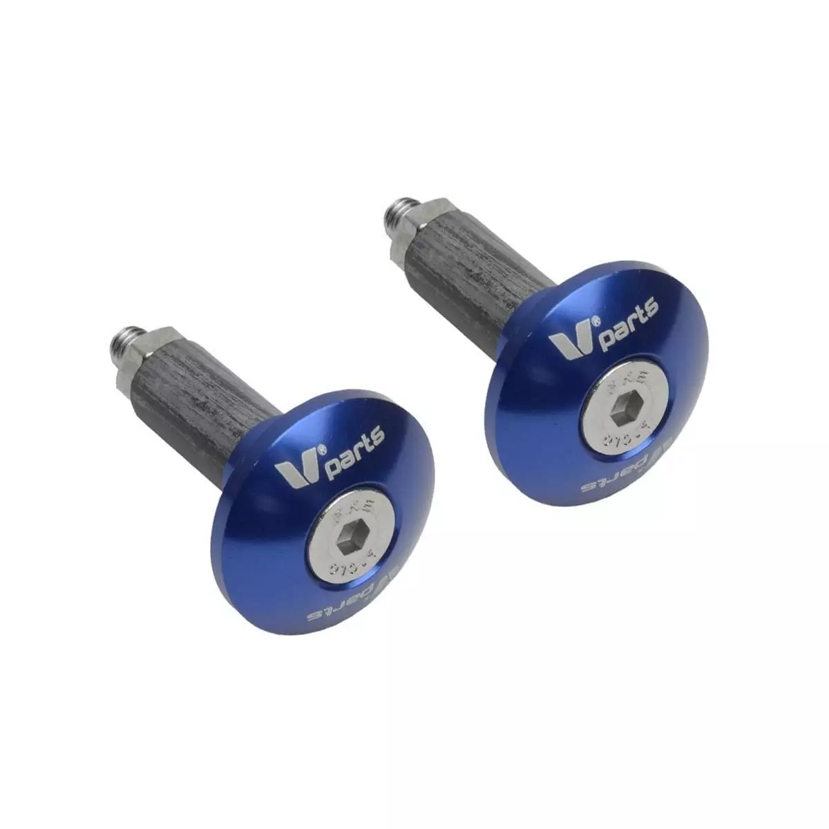 Embouts De Guidon V Parts Diamètre 12-18mm Bleu - Embout de guidon