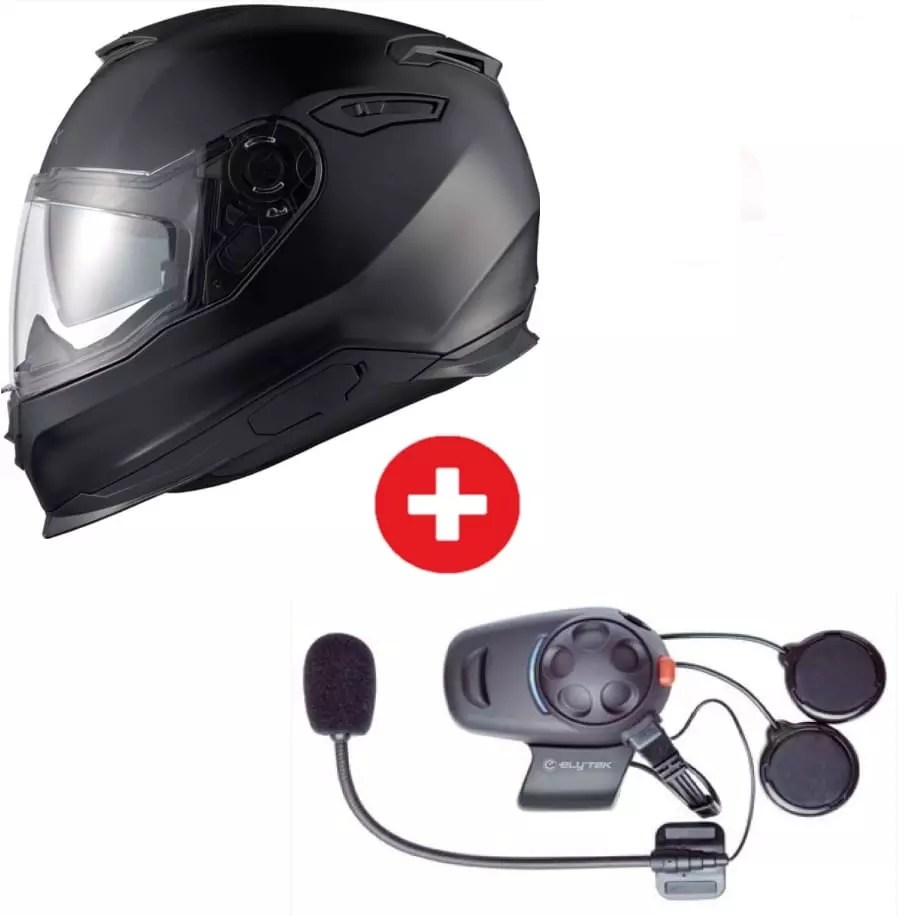Pack Casque Nexx Y.100 Pure Noir Mat + Intercom Bluetooth Ely'tek by ...