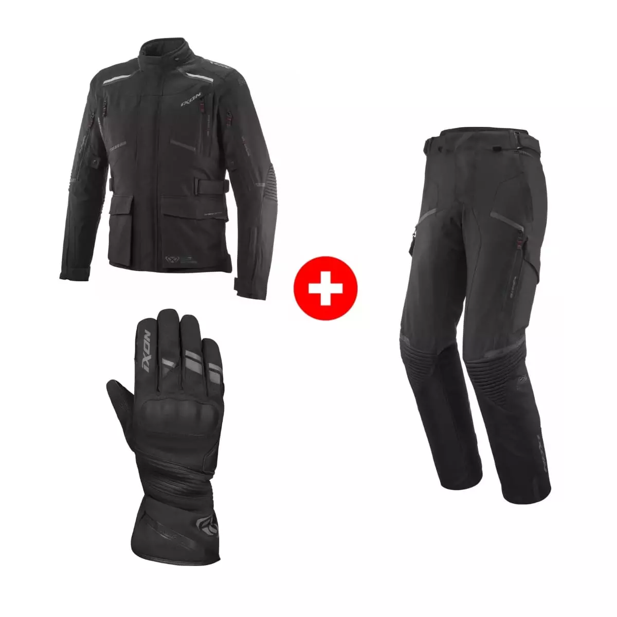 Pack Ixon Pro Midgard Noir - Pack Equipement Moto