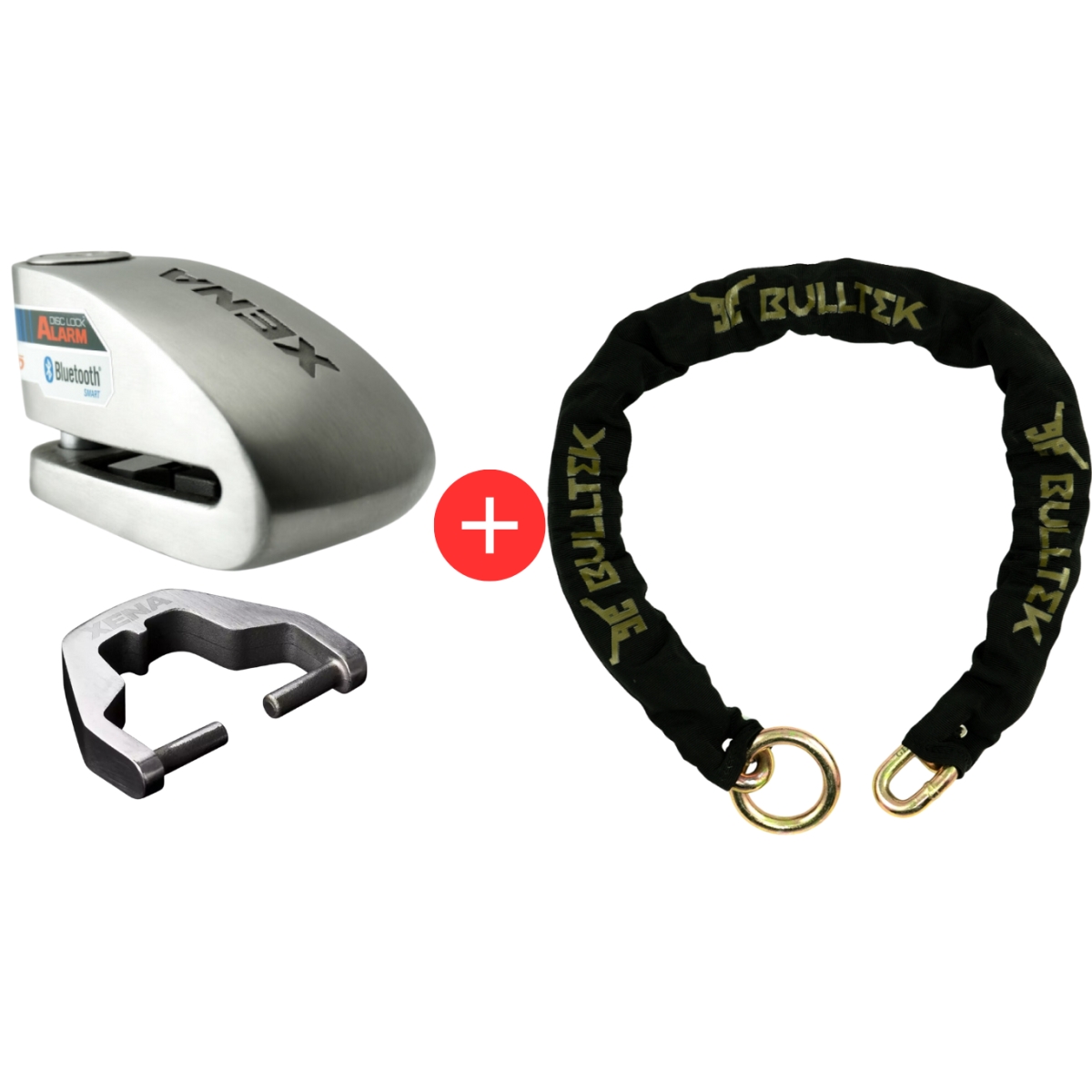Pack Antivol SRA Xena XX15 Bluetooth Alarme + Chaîne Bulltek 120cm - Chaine
