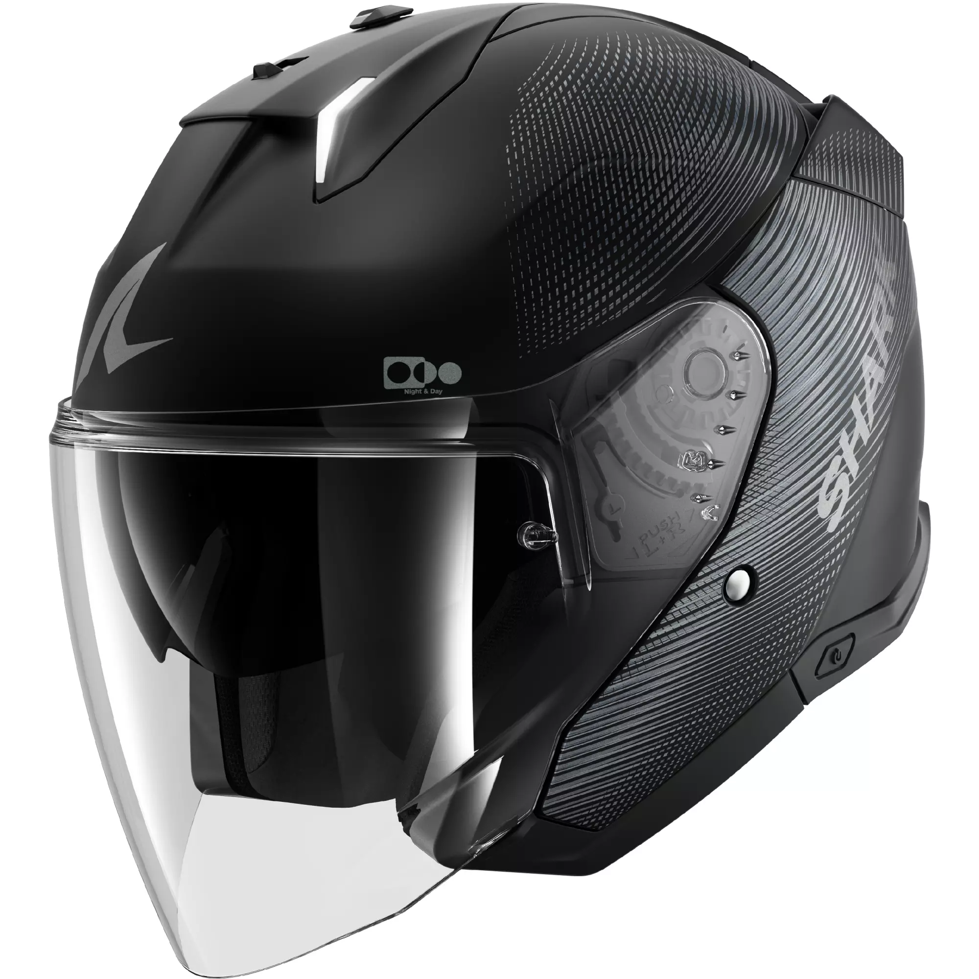Casque Shark Skwal I3 Jet SP Lyne Noir Anthracite Mat - Casque Jet