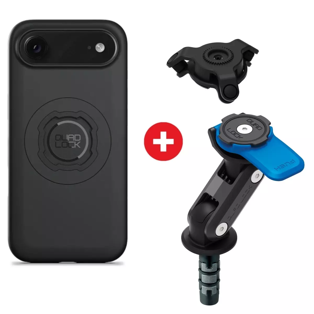 Pack Quad Lock Coque iPhone Air + Réducteur de Vibration + Support ...