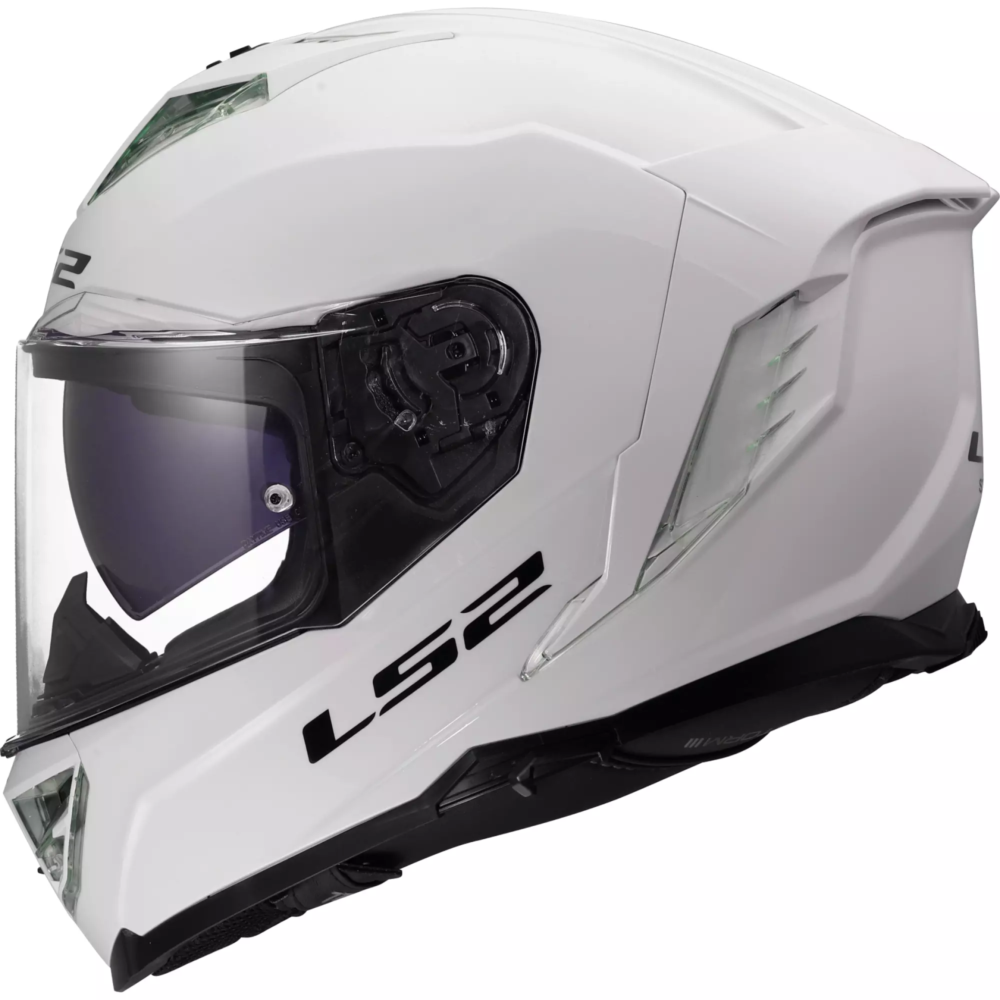 Casque LS2 FF818 Storm III Solid Blanc - Casque Intégral