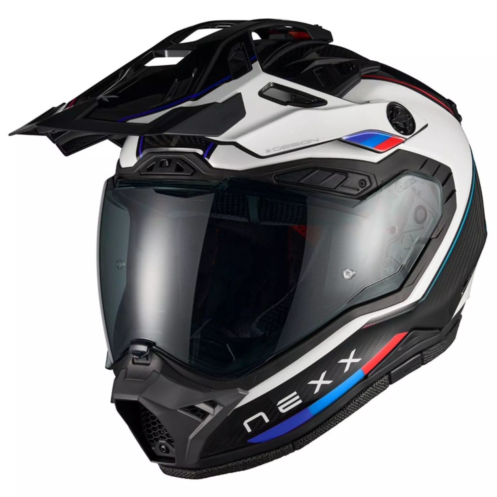 CASQUE NEXX X.RALLY CARBON RAID L/BLEU ROUGE Bleu/Rouge - Casque Intégral
