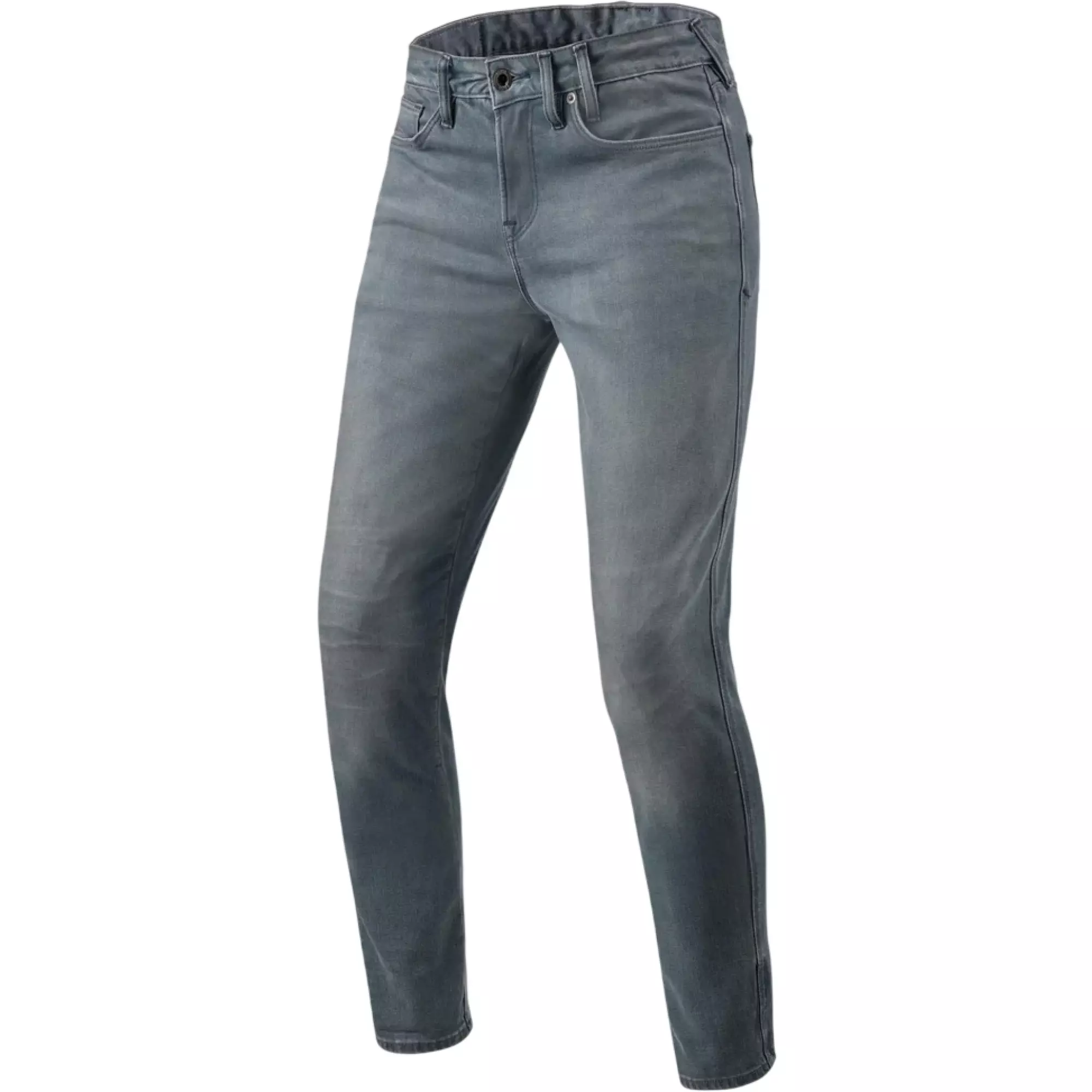Jean REV'IT Carlin SK L30 Gris Moyen Délavé - Jean Moto