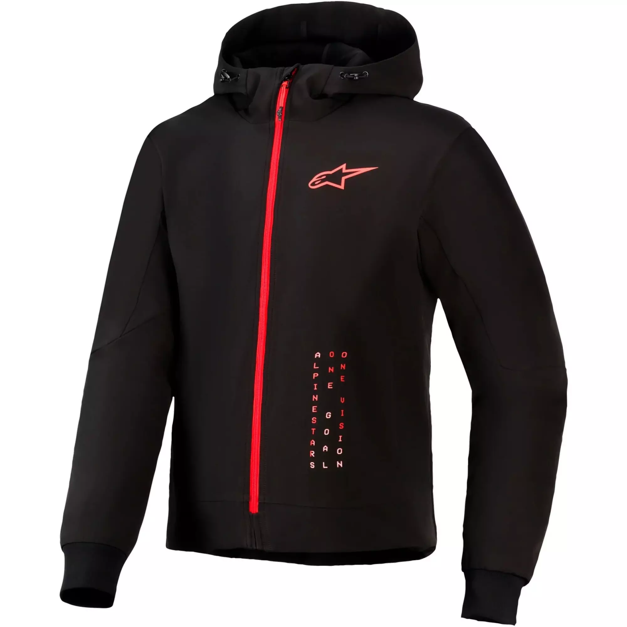 Sweat Alpinestars Radium Tech Noir Rouge - Blouson Moto Textile